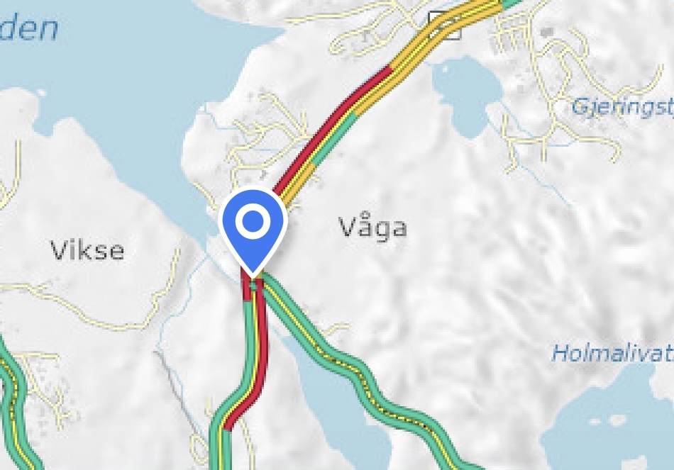 Store materielle skadar på bilane